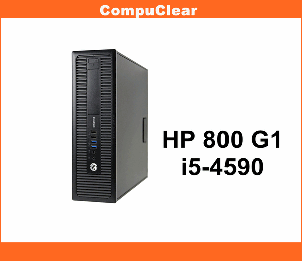 HP ProDesk 800 G1 SFF PC - Intel i5-4590 3.3Ghz, 8GB RAM, 256GB SSD, W ...